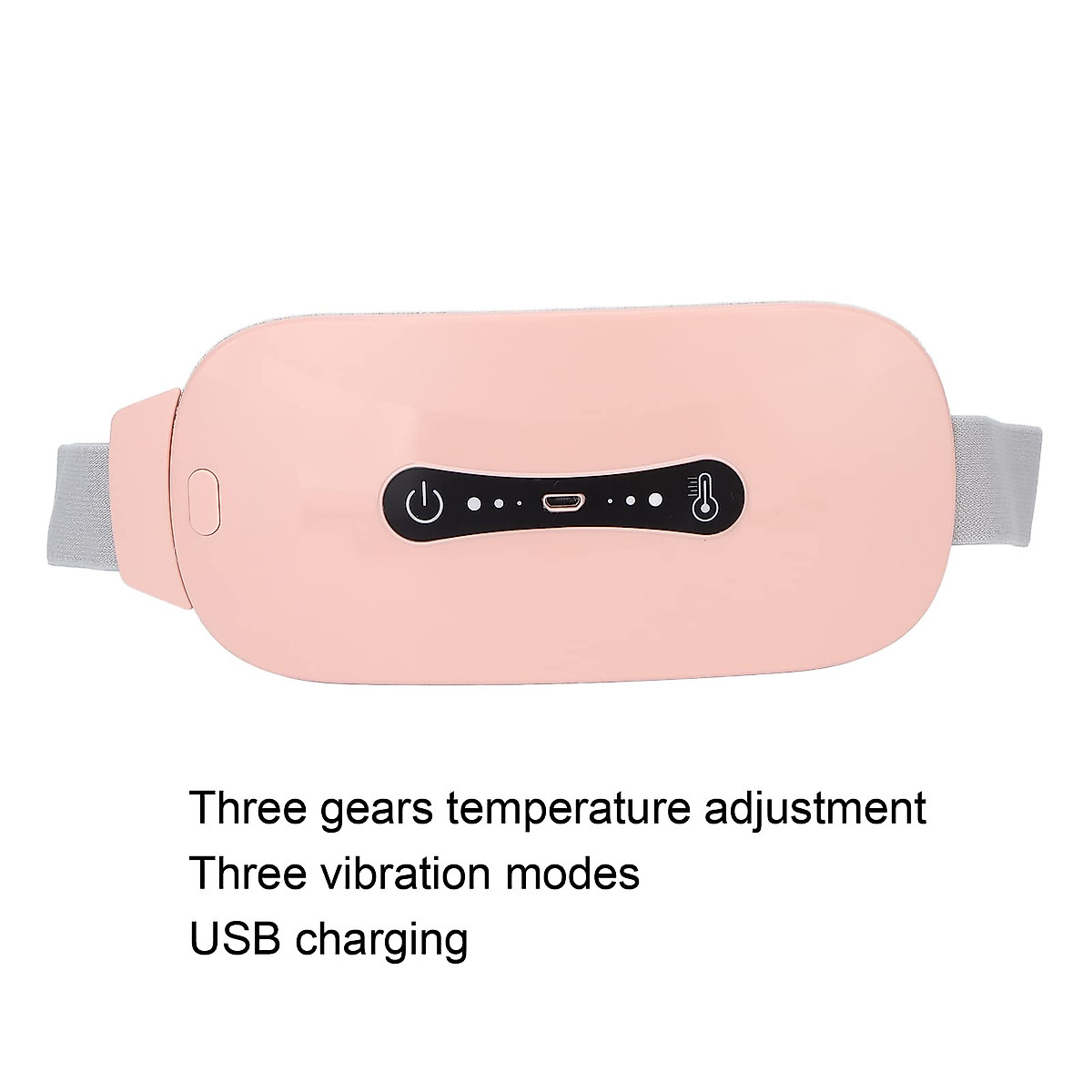 3 Gears Electric Menstrual Heating Pad, Adjustable Cramp Heating Belt Waist Support Heating Belt for Period Pain Relief Cramps Belly Lumbar()
