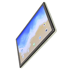 DAUZ 10 Inch Tablet, Tablet 10 Inch 100-240V Green for Travel for Home (US Plug)