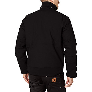 Carhartt mens Full Swing Relaxed Fit Ripstop Insulated Jacket Work Utility Outerwear, Black, XX-Large US