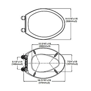 American Standard 5321A65CT.021 Champion Slow-Close Elongated Toilet Seat, Bone