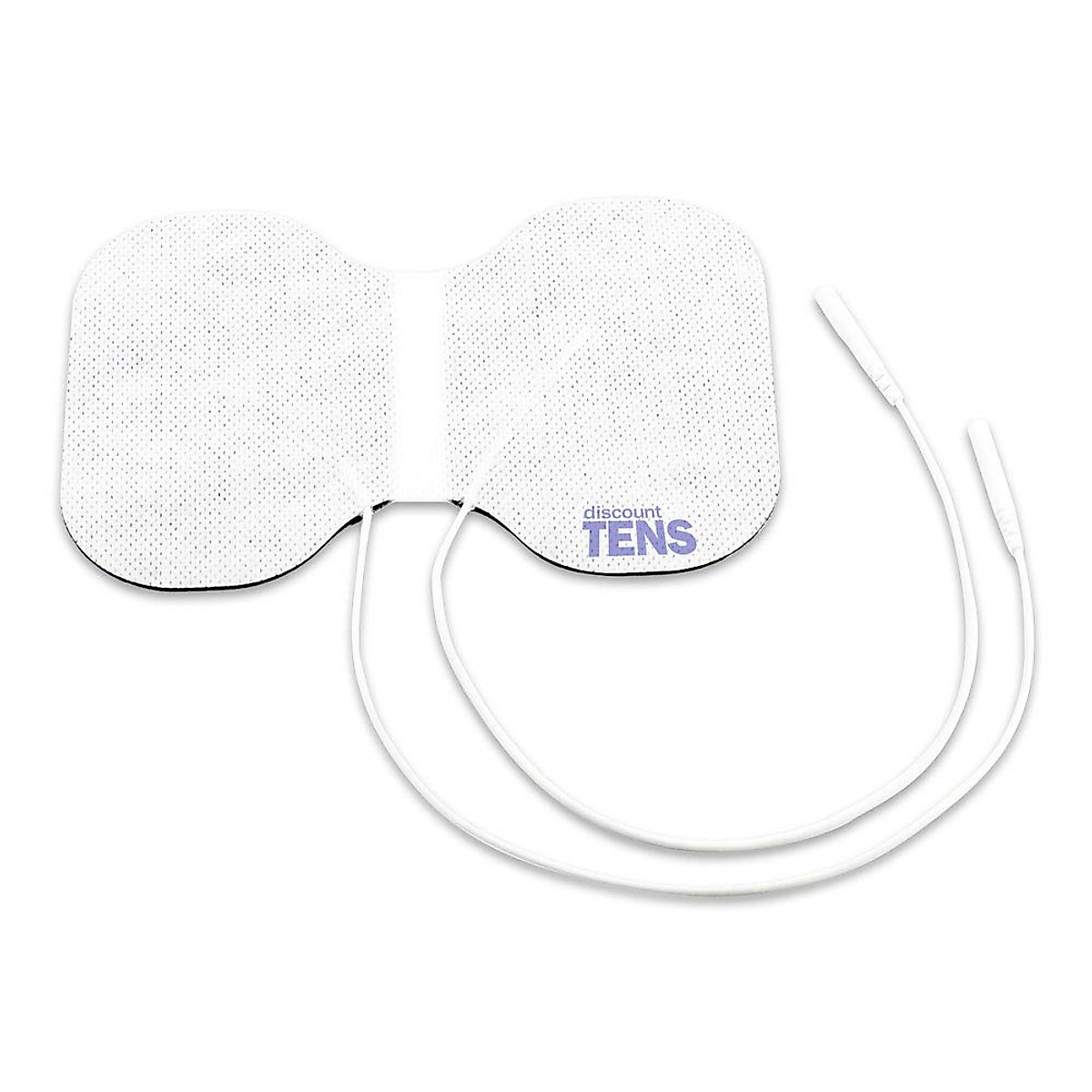 TENS Electrodes, 2 Premium Quality 4 inch x 6 inch Hourglass Self Adhesive Electrodes for TENS Units, Wired Butterfly TENS Unit Electrodes, Discount TENS Brand