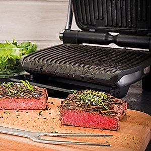 All-Clad AutoSense Stainless Steel Indoor Grill, Panini Press XL Automatic Cooking 1800 Watts Smokeless, Removable Plates, Dishwasher Safe