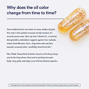 Ritual Multivitamin for Women 50 and Over, Menopause Supplements with Vitamin D3, K2 and Magnesium for Bone Support*, Omega-3 DHA, Vitamin B12, Non-GMO, Mint Essenced, 30 Day Supply, 60 Vegan Capsules