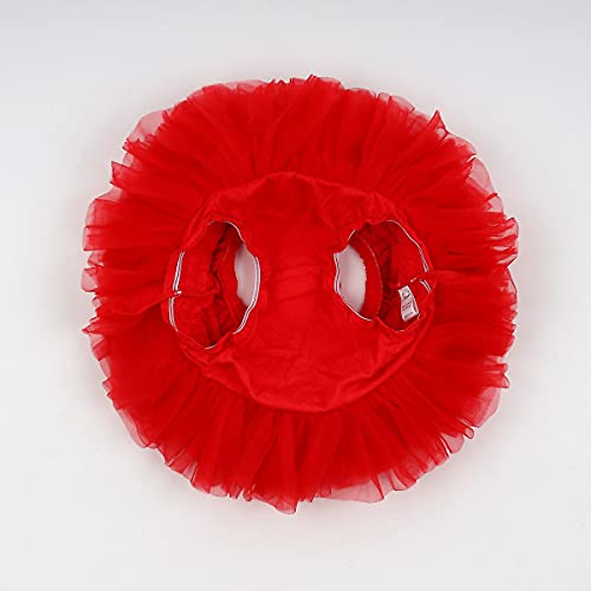 HOOLCHEAN Infant Toddler Baby Girls Super Soft Fluffy Tutu Skirt and Headband Set with Diaper Cover Bloomer Red 2, 6-12 Months