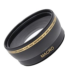 58mm 0.43X Wide Angle Lens For Canon Rebel T3, T3i, T4i, T5, T5i, T6, T6i, T6s, T7, T7i, SL1, SL2, EOS 60D, EOS 70D SLR Cameras with 18-55mm, 55-250mm, 18-250mm, 70-300mm, 75-300mm, 55-200mm Lenses