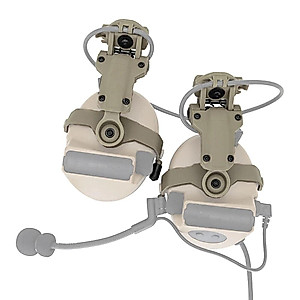 Armorwerx Rear Helmet Rail Attachment Kit Compatible with Comtac Headsets (Black)