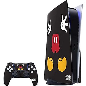 Skinit Decal Gaming Skin Compatible with PS5 Bundle - Officially Licensed Disney Mickey Mouse Body Design