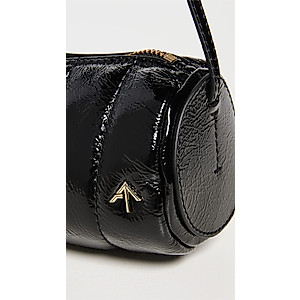 MANU Atelier Women's Mini Padded Cylinder Bag, Black, One Size