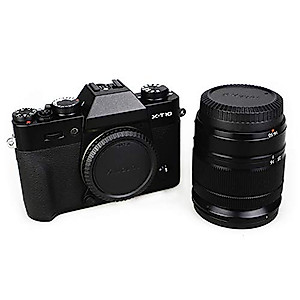 2 Pack X Mount Body Cap Cover & Rear Lens Cap for Fuji Fujifilm X-T5 X-T4 X-T3 X-T2 X-S20 X-S10 X-T30 X-T20 X-T200 X-H1 X-H2 X-H2S X-PRO3 PRO2 X-E4 X-E3 X-A7 X-A5 & More Fujifilm X Mount Camera & Lens
