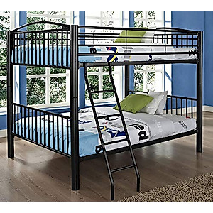 Powell Heavy Metal Bunk Bed, Full-Over-Full, Black