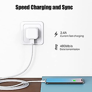 [Apple MFi Certified] iPhone Charger 3 ft 4 Pack, Lightning to USB Cable 3 Foot,Fast iPhone Charging Cables Cord for iPhone 13 Pro Max/12 Mini/11/XR/Xs/X/8/7/6/iPad Pro/Air/Mini-3 Feet White
