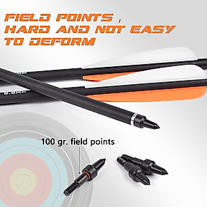 TY Archery Carbon Crossbow Bolts 16/18/20/22 inch Hunting Archery Arrows with 4" Vanes Moon Nocks and Removable Tips (Pack of 12)