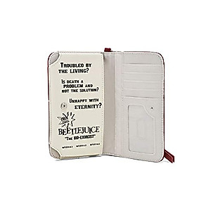 Tvmoviegifts Beetlejuice Handbook for The Recently Deceased Tech Wristlet, Red, One Size