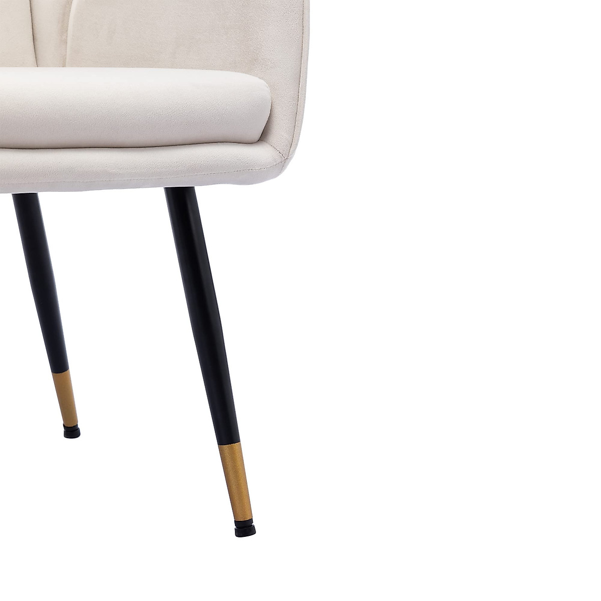 SHangGuanTUTU Modern Velvet Accent Chair, Comfy Wingback Reading Lounge Armchair for Bedroom Living Room Home Office (Grey)