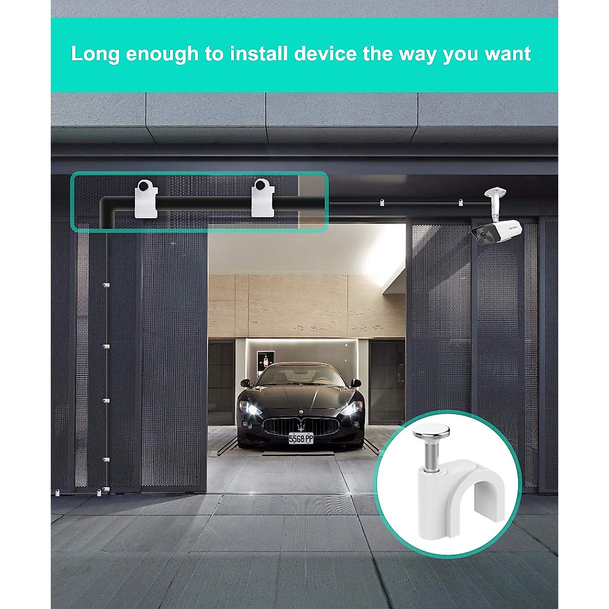 Itramax 30ft 12V DC Extension Cable 2Pack,Power Supply Extension Cord 2.1mm x 5.5mm 5521 DC Adapter Flat Female to Male Extender Wire for IP Network,CCTV Security Camera,DVRs,5V,9V,24V,Volt,25