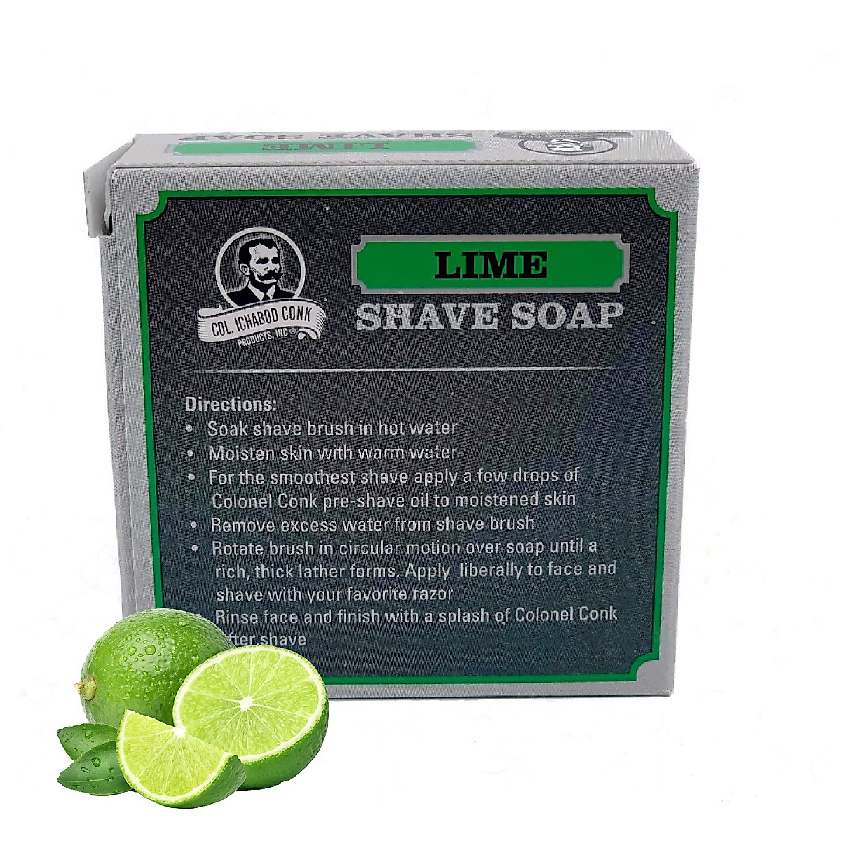 COL CONK LIME GLYCERINE SHAVE SOAP