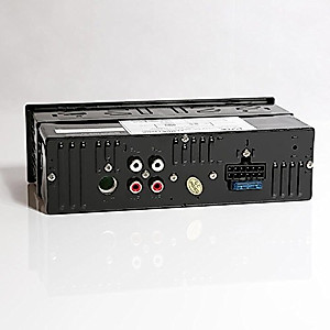 Pyle Marine Headunit Receiver Speaker Kit - In-Dash LCD Digital Stereo Built-in Bluetooth & Microphone w/AM FM Radio System 5.25’’ Waterproof Speakers (2) MP3/SD Readers & Remote Control - PLMRKT46BK