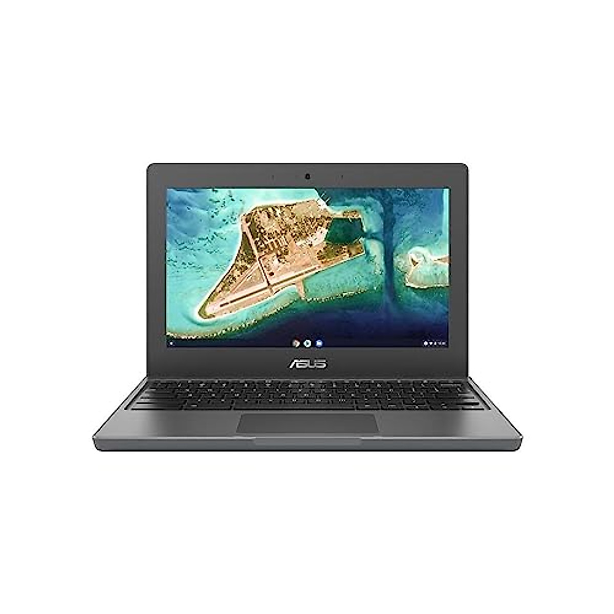 ASUS 11.6'' LCD HD（1366 x 768） Rugged Chromebook CR1 Intel Celeron N5100, 1.1 GHz, 8GB, 32GB eMMC, UHD Graphics, Chrome OS, Dark Gray, Webcam, Bluetooth, Wi-Fi 6 + Accessories