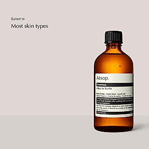 Aesop Breathless Botanical Massage Oil | 100mL/3.4 fl oz Muscle Relaxer Massage Oil |Sore Muscle Oil Massage for All Skin Types | Paraben-Free, Cruelty-Free & Vegan Massage Oil