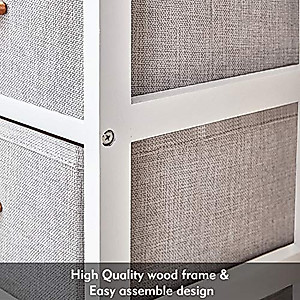 Nothers 3 Drawers Fabric Dresser Storage Organizer, Organizer Unit for Bedroom, Closet, Entryway,Living Room Furniture， Foom Decor，Hallway - Light Grey