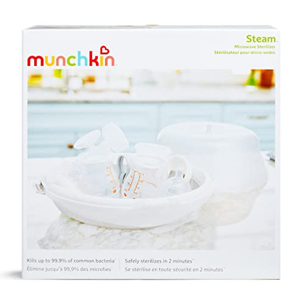 Munchkin® Steam™ Microwave Bottle Sterilizer, White