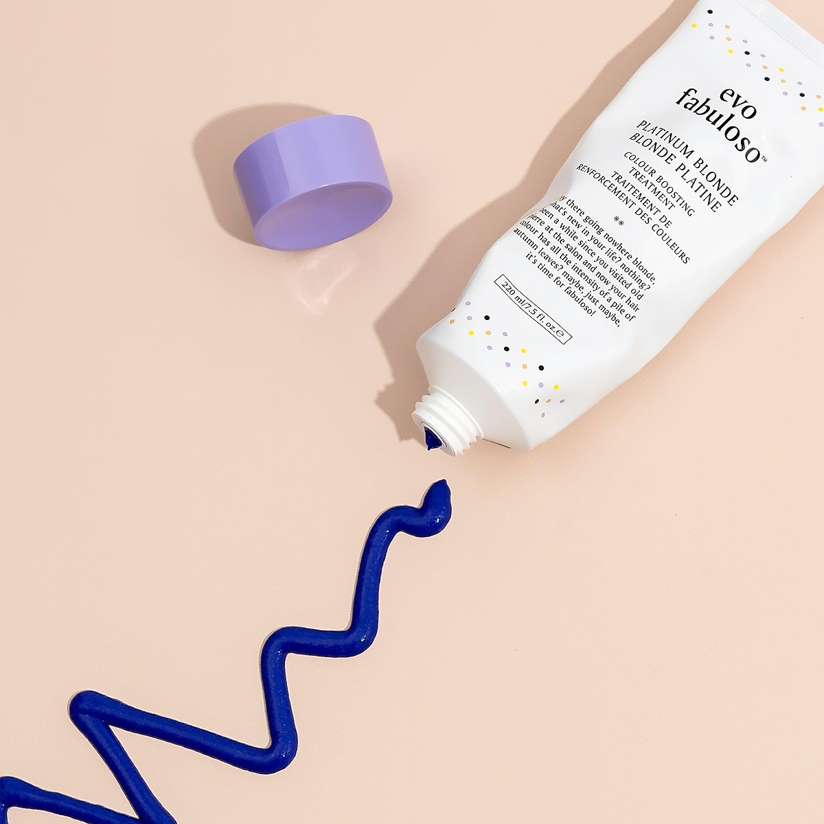 EVO Fabuloso - Platinum Blonde Toning Conditioner - Color Care Conditioner for Color-Treated Hair - Nourishing Hair Treatment for Dry Hair & Instant Colour Boost - 220ml / 7.5 Fl Oz