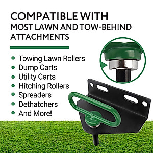 Magnetic Hitch Pin - Lawn Mower Trailer Hitch Pins - Ultra Strong Neodymium Magnet Trailer Gate Pin for Simple One Handed Hook On & Off - Securely Hitch Lawn & Tow Behind Attachments