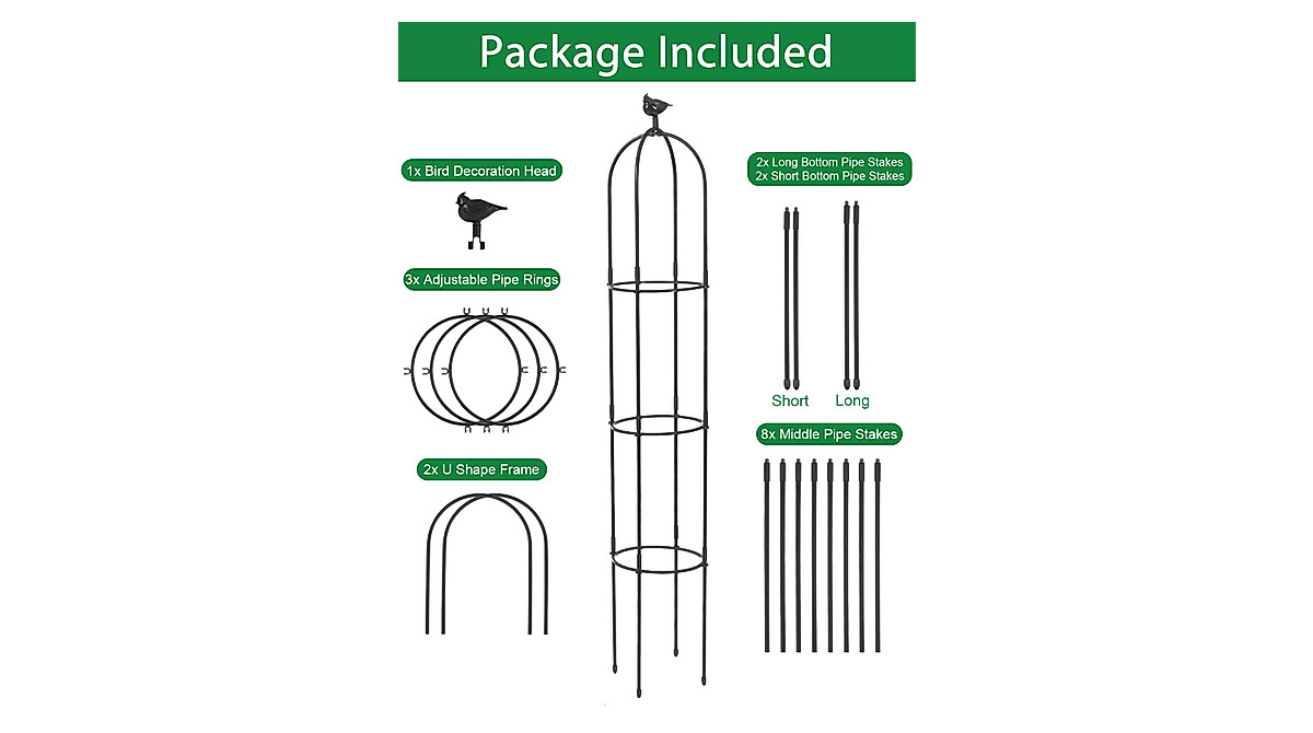 6 Feet Kalolary Garden Trellis for Climbing Plants
