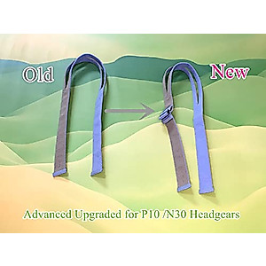 Advanced Upgraded Airfit P10 Headgear Strap,Compatible with P10/N30, Upgraded Fully Adjustable - Quick fit with Clip Connected - Stronger Elasticity Much Longer Strap – 3 Pack