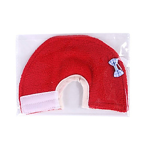 Mummumi Pet Collr, Bird Elizabethan Collar Recovery Anti-Bite Neck Collar for Parrots Budgies Parakeet Cockatiels (L-Red)
