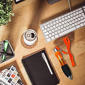 Galagee Super Big Fat Heavy Weighted Pens - Large Wide Grip Pens - Hand Writing Aids for Tremors,Parkinson's,Autism,Carpal Tunnel and Essential Hand Tremors（Two Black Ink Refills）