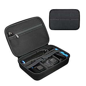 JSVER Hard Case for GoPro Cameras Carrying Case For Gopro Hero 11/10/9/8/7/AKASO EK7000/AKASO Brave 4 4K /Brave 7 LE/Brave 8/AKASO V50X /insta360 and Other Action Cameras