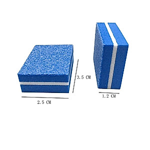 20pcs/lot Double-sided Mini Nail File Blocks Colorful Sponge Nail Polish Tool Washable Emery Board Professional Manicure Set Nail Care (Color : Purple)