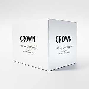Crown Condoms — 1008 Count — Lubricated Latex Condoms — Bulk 1008 Per Pack