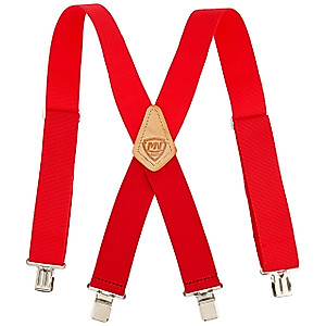 McGuire-Nicholas 110C 2-Inch Wide Red Suspenders