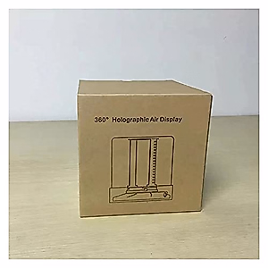 3D Hologram Family 3D Hologram Fan LED Advertising Projector 360°Degree Views Desktop Holographic Display Air Display with Acrylic Cover