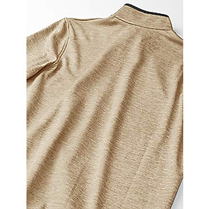 Under Armour Armour Fleece 1/2 Zip, Highland Buff (200)/Black, Small