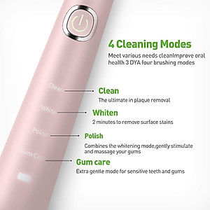 PHILIPS Sonicare DiamondClean Holiday Family Bundle - Electric Rechargeable Power Toothbrush Soft Bristles Oral Care Gum Clean 5-Modes Travel Case Glass Charger Pink/White + Sponge Cloth