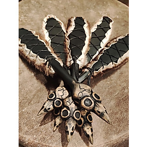 Beater Shamanic Black for tambourine Siberian Shamanic Drum Frame drum Mallet Handcrafted