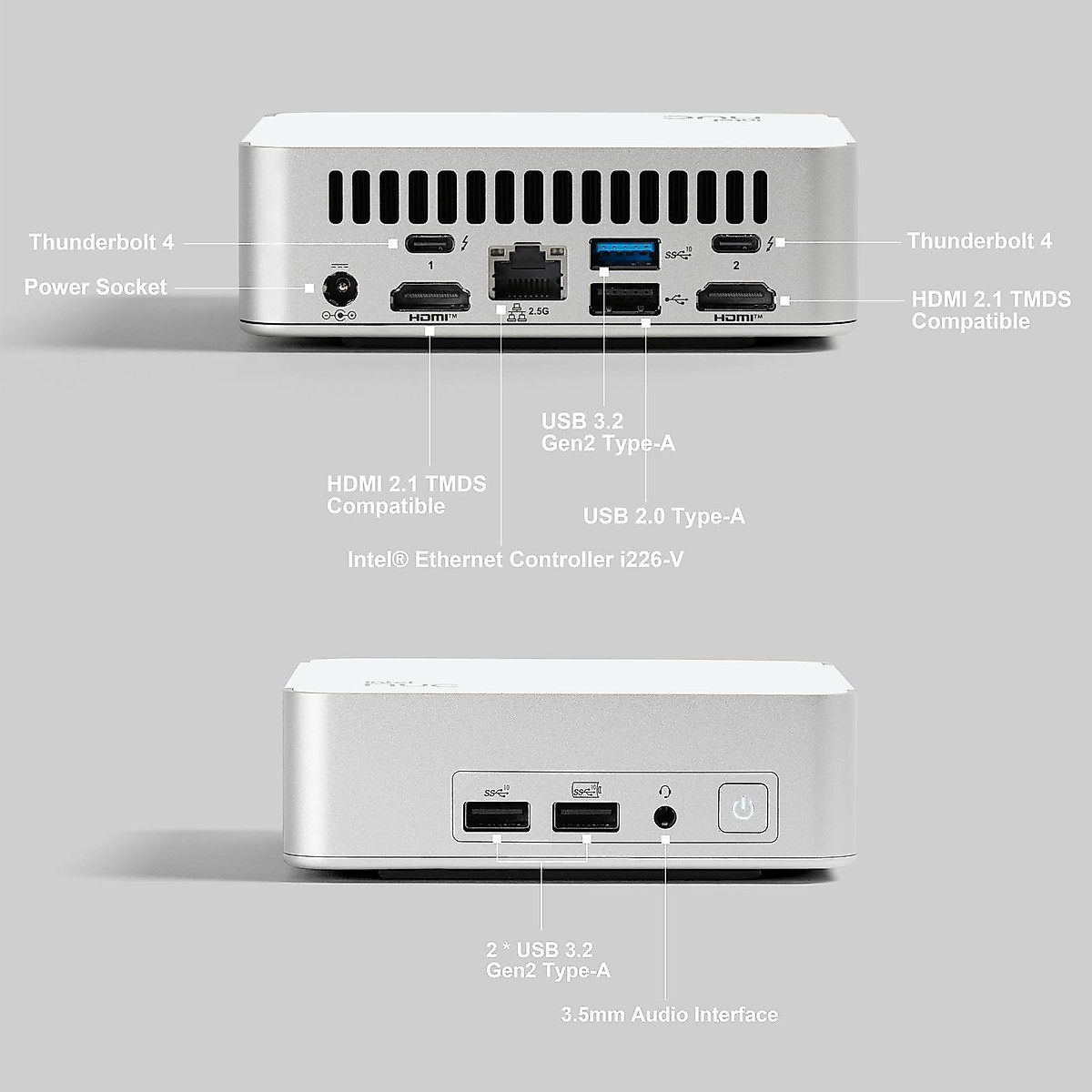 Intel NUC 13 Vivid Canyon Mini PC NUC13VYKi7 Desktop Computer/HTPC 13th Gen. Intel Core i7-1360P,12 Cores(4P+8E), 16 Threads,Wi-Fi 6E, Bluetooth 5.3,Windows 11 Pro(32GB DDR4 RAM,1TB PCIe SSD)