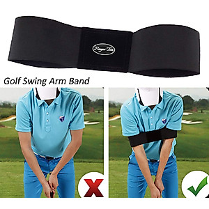 Amy Sport Golf Swing Training Aid Arm Band Yellow Trainer Wrist Support Value 3 Pack Professional Posture Motion Correction Aids Kit for Men Women Beginner Practice(3 Pack Golf Swing Trainer Set)