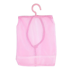 Yosoo Hanging Mesh Storage Bag, Space Saving Hanging Mesh Storage Bag for Clothes Cosmetics Shampoo Shower Gel ()