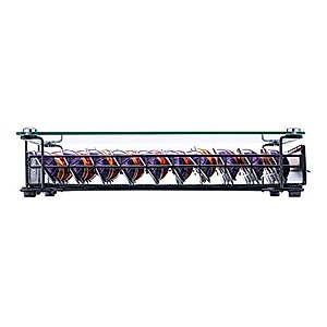 Rice rat Vertuo Capsule Holder Drawer for Nespresso With Glass For Cabinet Vertuoline Pod Storage Rack For Counter (Class-40 Pods（With handle）)