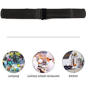 QCWN Waxed Canvas Chef Knife Roll Bag Heavy Duty Knife Roll Case Storage Knife Cutlery Carrier Kitchen Roll Tool Bag Case with 6 Slots Wrapping Strap Best Gift For Cooking Chefs(Black)