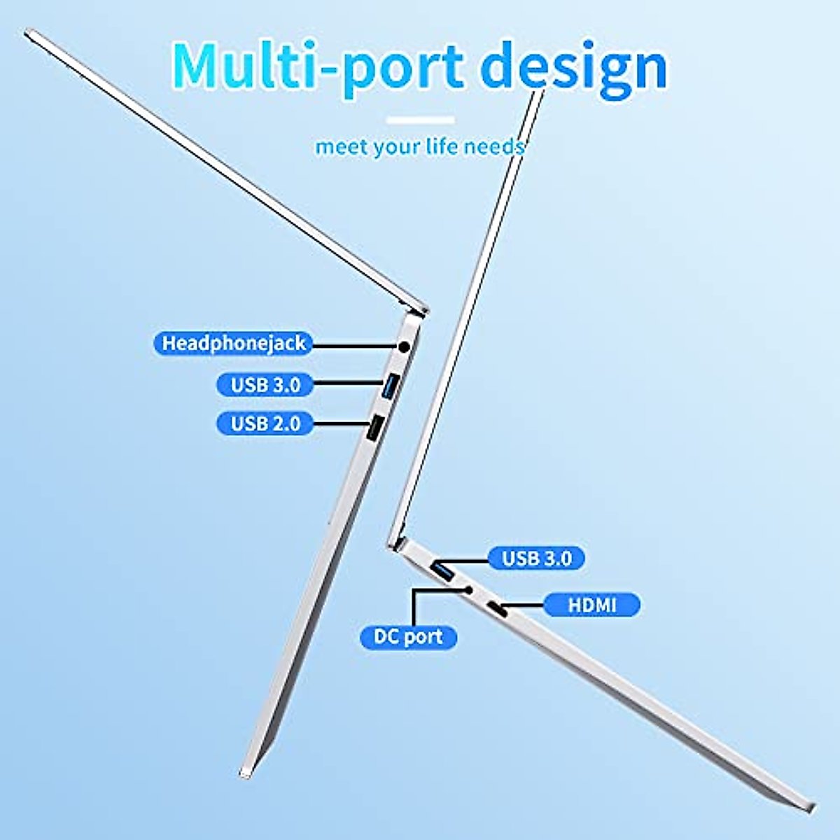 ZWYING 【Win 11 Pro/MS Office 2019】 16 inch FHD IPS high-Performance Laptop high Speed celeron N5105(2.0Ghz) CPU 12G RAM/512GB SSD High Capacity Battery Notebook PC with Backlit Keyboard (12G+512GB)