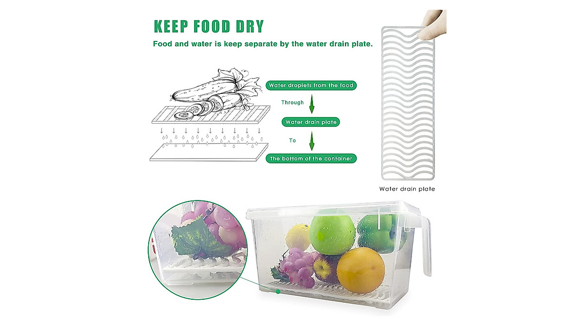 Produce Saver Containers for Fridge – Keep Fruits Fresh & Organized