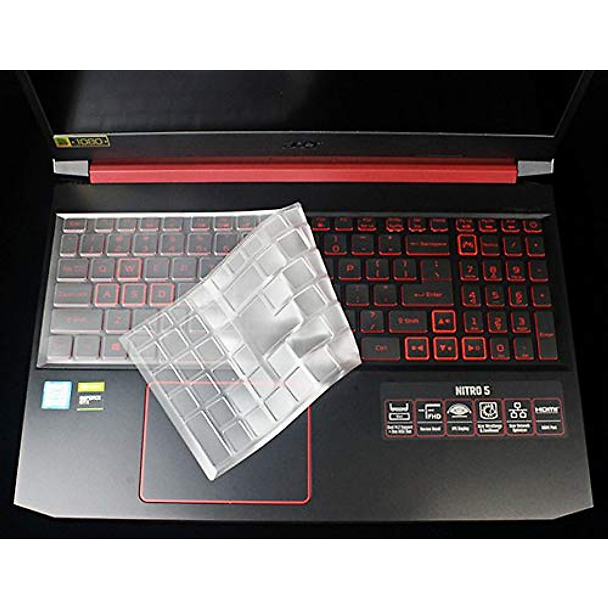 Keyboard Cover for Acer Predator Helios 300 PH315-54 PH315-53 PH315-52 PH317-53 15.6" 17.3"，Acer Nitro 5 AN515-54/55/43/44 AN517-51/52 AN715-51/52 15.6" 17.3" Gaming Laptop,Acer Aspire VX 15 17-Clear