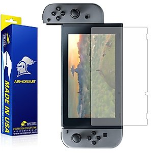 ArmorSuit MilitaryShield Anti-Glare Screen Protector for Nintendo Switch - [Max Coverage] Anti-Bubble Matte Film