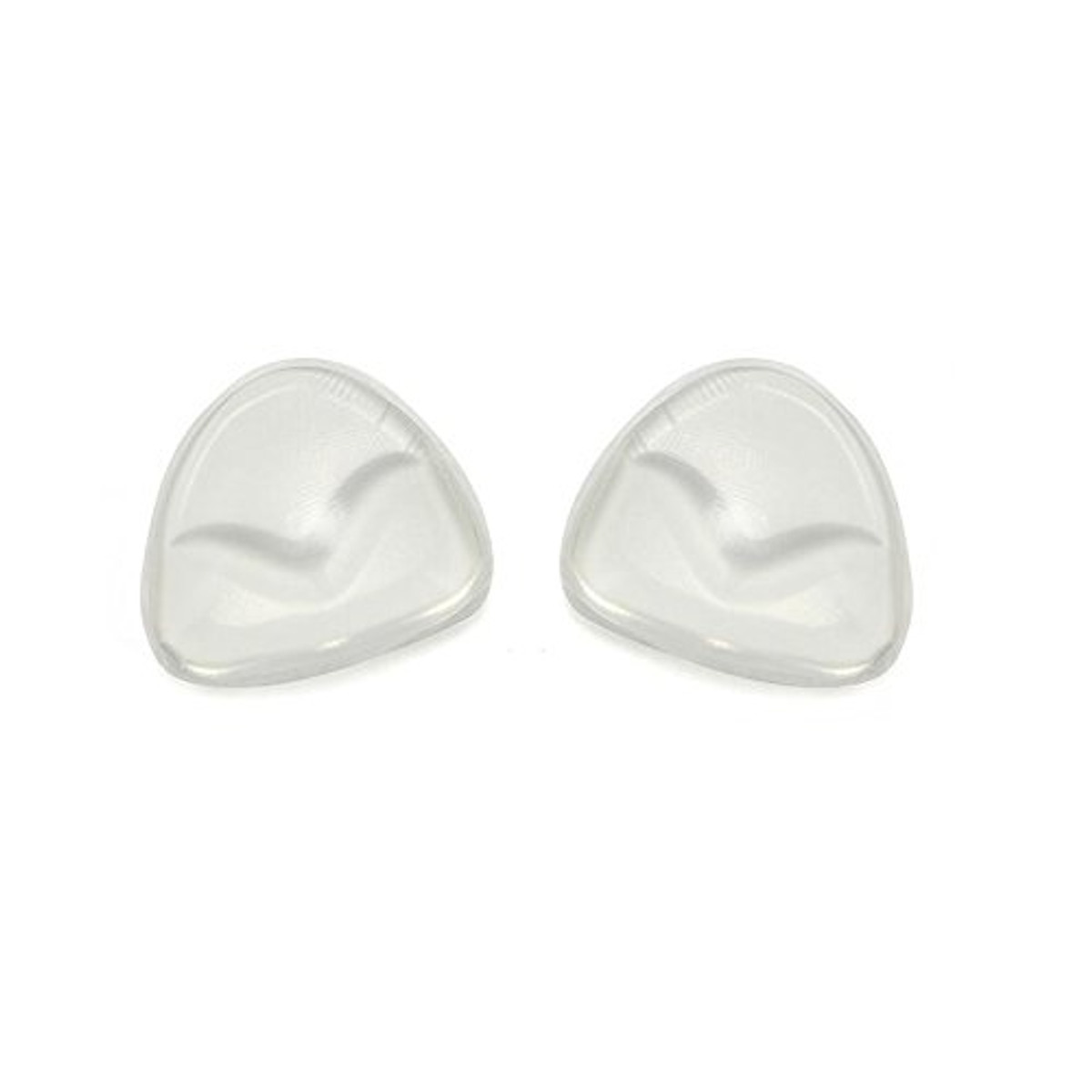 UPSTORE 1Pair Silicone Gel Triangle Shaped Bra Inserts Breast Chest Swimsuit Pads Enhancers Push-up Molding Pad A to D Cup for Bikini (Clear)
