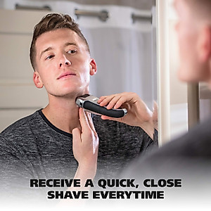 Wahl Speed Shave, Rechargeable Lithium Ion Wet/Dry Waterproof Facial Hair Shaver With Speedflex Precision Foils - Model 7061-500